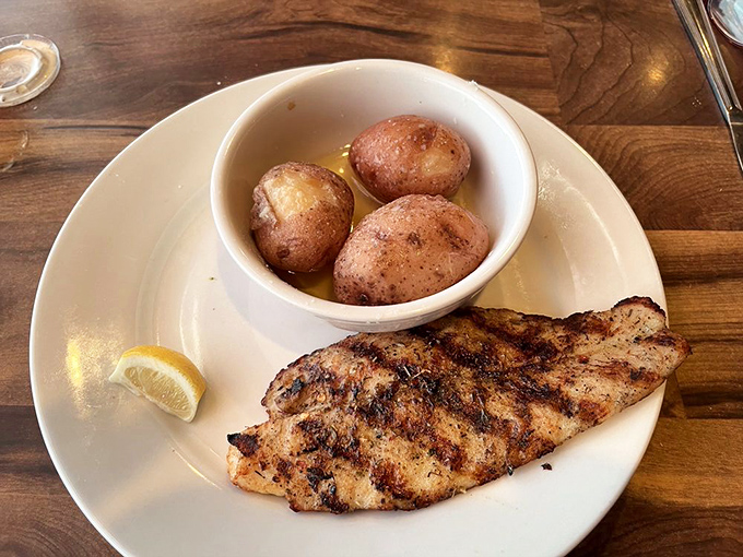 Simple perfection on a plate&mdash;this grilled fish with roasted potatoes proves that sometimes the least complicated dishes speak the loudest.