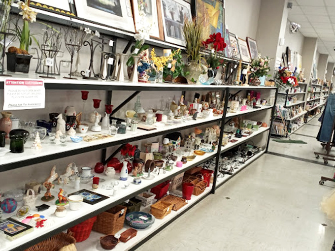 The knick-knack aisle: where yesterday's decorative impulses become tomorrow's conversation pieces. That ceramic cat has stories to tell!