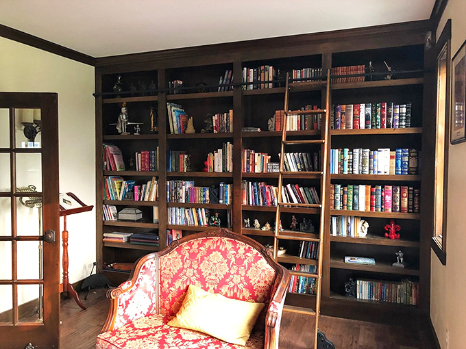 Bookworms rejoice! This library combines old-world charm with an impressive collection that would make even the most scholarly monk put down his quill in admiration.