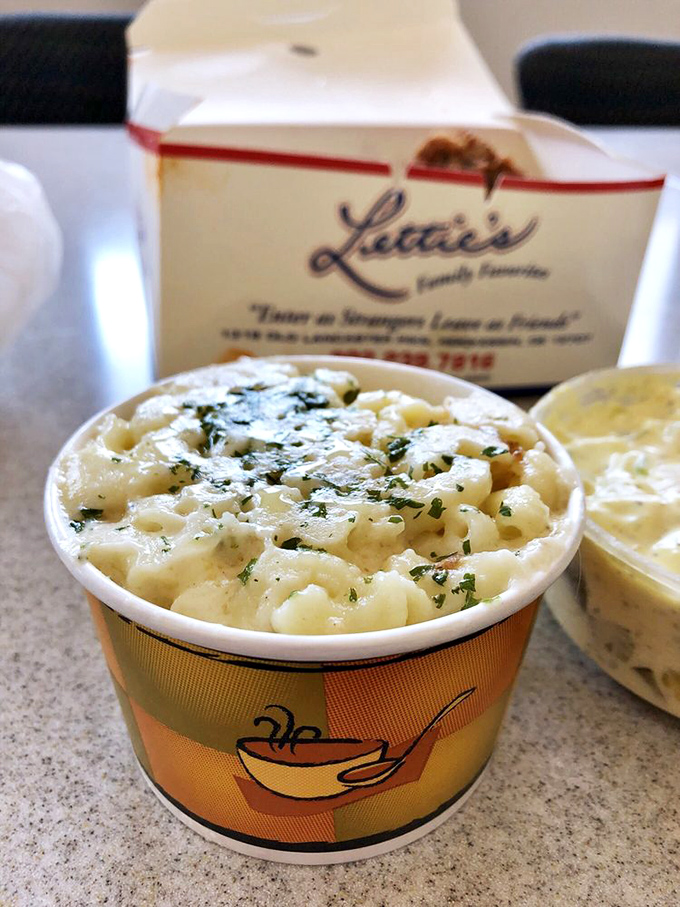 Mac and cheese that would make a Frenchman renounce his b&eacute;chamel. Creamy, herb-flecked, and served in a cup that's never empty enough.