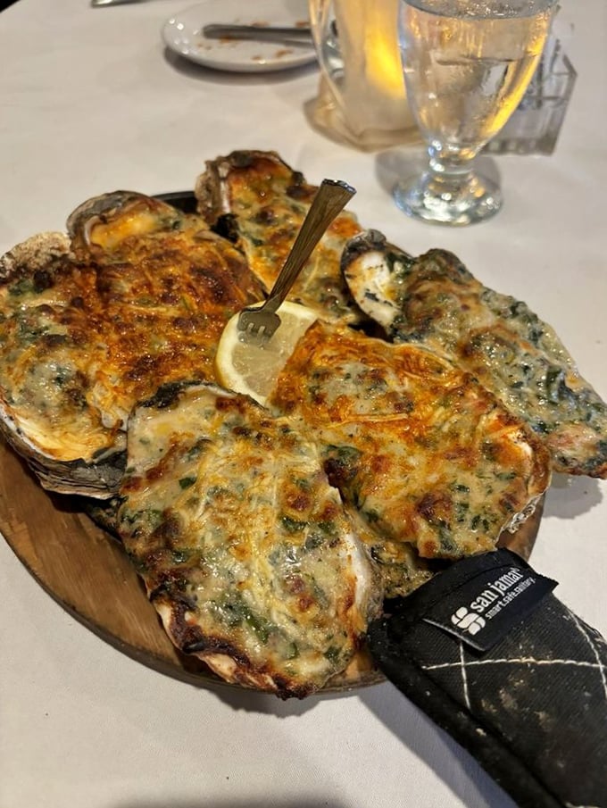 Golden-brown oysters on the half shell, broiled to bubbling perfection&mdash;proof that sometimes the best things in life require a little fire and a lot of butter.