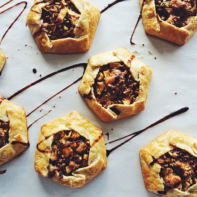 These rustic galettes showcase the beautiful chaos of baking&mdash;edges folded just so, fruit bubbling over with juices that caramelize into nature's candy. Flaky perfection.