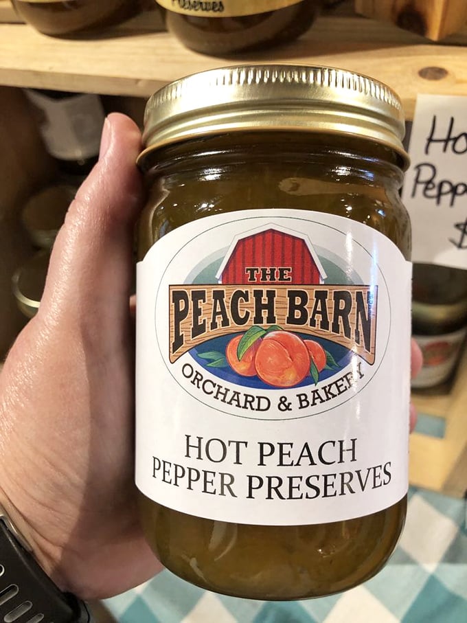 Hot Peach Pepper Preserves&mdash;where sweet meets heat in a jar. This isn't your grandmother's jelly unless your grandmother was secretly a culinary genius.