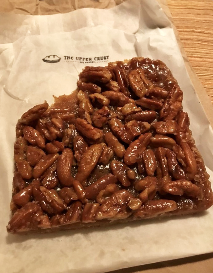 Pecan bars that glisten with caramelized goodness. If Southern comfort food and Kansas charm had a delicious love child, this would be the result.