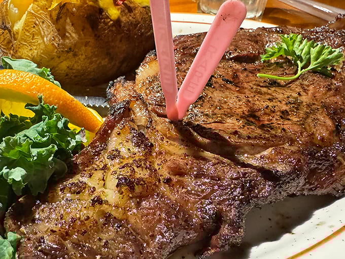 Every great steak deserves a worthy sidekick. This baked potato has clearly been preparing for its supporting role all season.