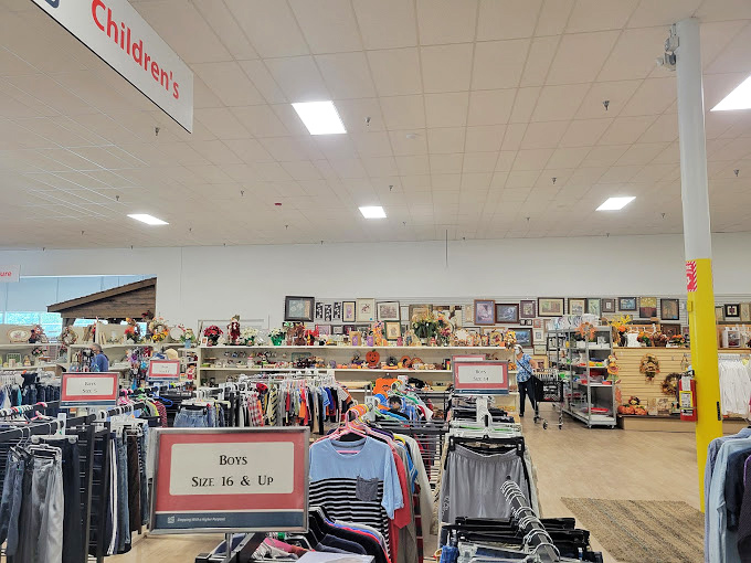A textile tapestry of colors and patterns - the clothing area showcases everything from everyday essentials to those "where have you been all my life?" pieces.
