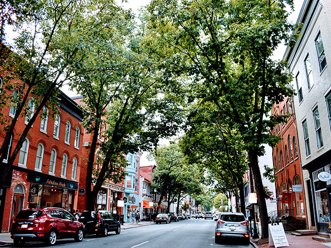 These tree-lined streets don't just provide shade&mdash;they frame a perfect small-town tableau where shopping becomes an adventure.