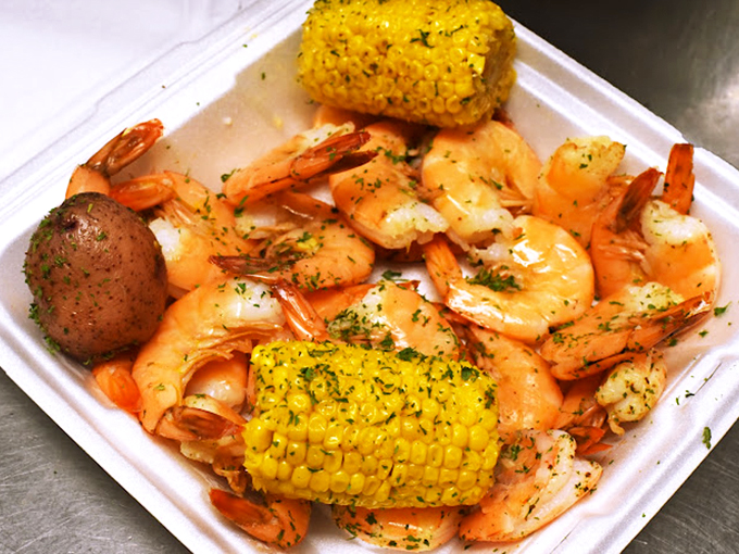 These shrimp haven't just been cooked; they've been transformed into plump little messengers of coastal joy, a hundred miles from any ocean.