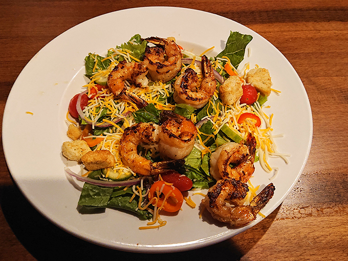 Who says salads can't be exciting? These grilled shrimp perched atop fresh greens prove that "eating light" doesn't mean sacrificing flavor or satisfaction.