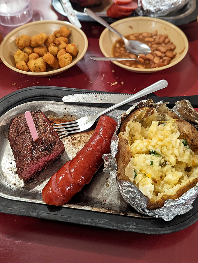 Oklahoma beef meets country cooking in this plate of pure happiness&mdash;where the steak is the main character and the potato is its worthy sidekick.