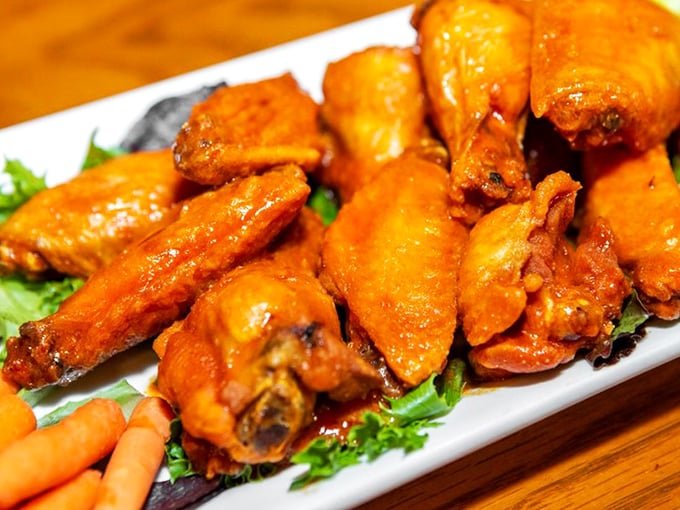 These wings aren't trying to win awards with exotic flavors&mdash;they're too busy delivering the perfect crisp-to-juicy ratio that makes you lick your fingers shamelessly.