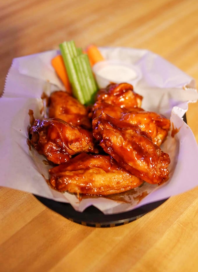 These wings aren't trying to reinvent anything&mdash;they're just executing the classics flawlessly. The celery sticks are basically just witnesses to greatness.