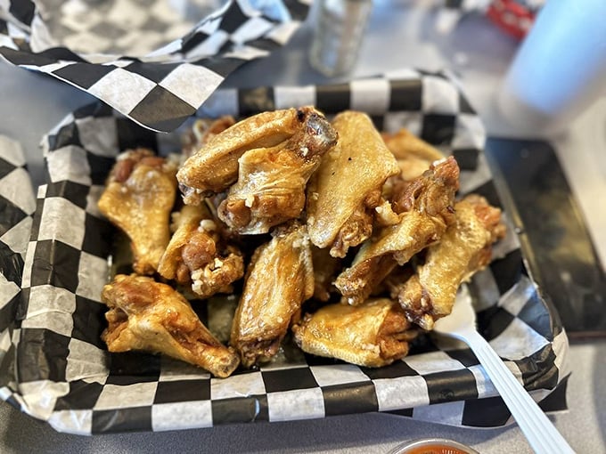 These wings aren't just crispy &ndash; they're what other wings aspire to be when they grow up. Golden, glistening, and ready for their close-up.