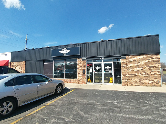 Bombers BBQ's stone-and-black exterior is playing it cool, like Clark Kent hiding superpowers of smoke and flavor inside.