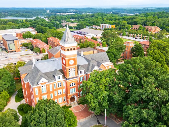 Tillman Hall stands like Clemson's architectural exclamation point, saying "Education happens here!" in brick and mortar.