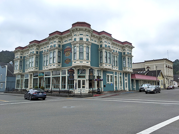 Ferndale's Victorian splendor stands proudly against modern minimalism, like your grandmother refusing to get rid of her china.