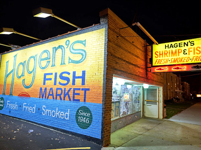 Hagen's vintage sign has been guiding seafood pilgrims to smoked nirvana since your grandparents were dating.