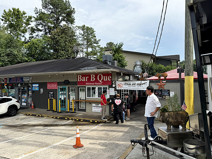 Heirloom's modest storefront is the culinary equivalent of Clark Kent—ordinary exterior, superhero-level barbecue inside.