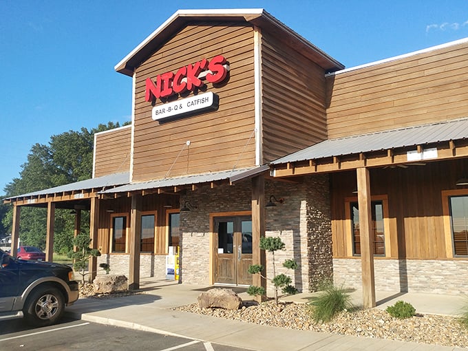 Nick's Bar-B-Q: "Modern rustic meets meat mastery. Nick's proves great barbecue can happen in buildings constructed after 1950."