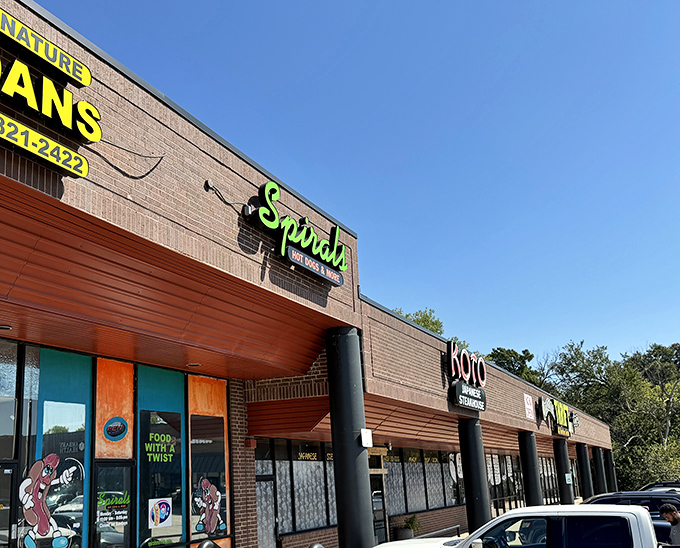 Spirals' vibrant storefront with its cartoon hot dog mascots promises a twist on tradition that your taste buds won't soon forget.