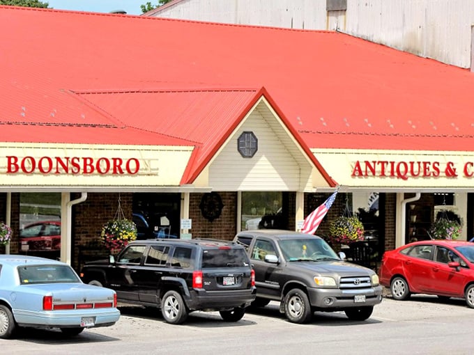 The charming facade houses treasures that tell stories of Maryland's past. Each parking space filled represents another hunter on the trail.