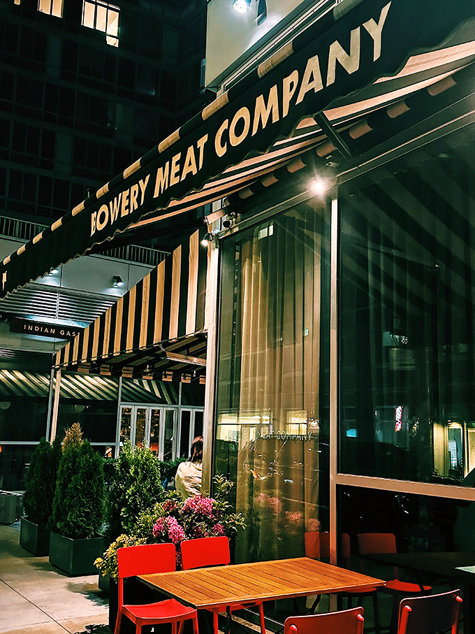 Behind this modern facade with tasteful greenery lies a temple to dry-aged perfection. Never judge a restaurant by its planters.