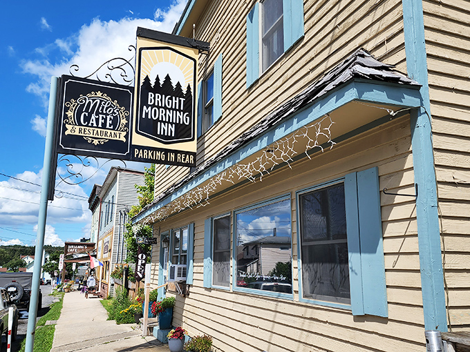 Wildflowers and weathered buildings – Davis shows that nature and architecture can be perfect dance partners.