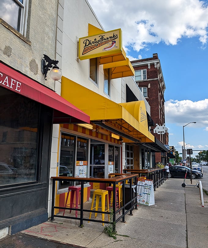 The kind of place where your hot dog might come with a side of indie music recommendations.