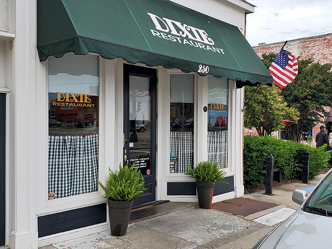 Those checkered curtains aren't just decoration &ndash; they're a promise that whatever happens in Petersburg, comfort food endures.