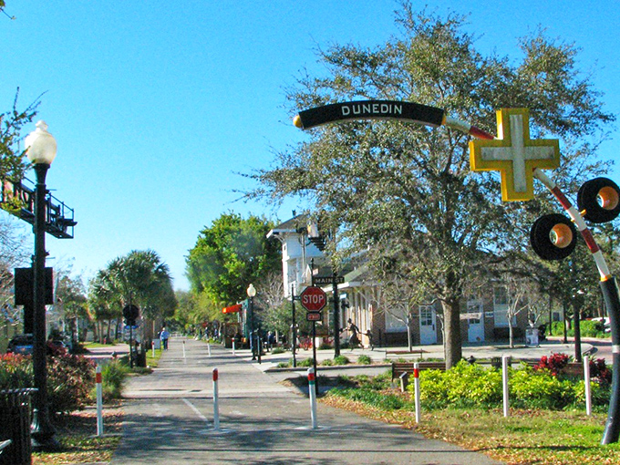 Dunedin: That picturesque main street where the hardest decision is choosing between ice cream now or after your waterfront stroll.
