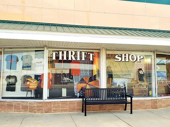 Window shopping takes on new meaning at Ellis Thrift, where each display tells stories of objects seeking new homes.