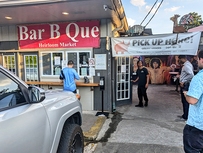 Where convenience store meets life-changing barbecue. Heirloom's pickup window is Georgia's most rewarding drive-through experience.