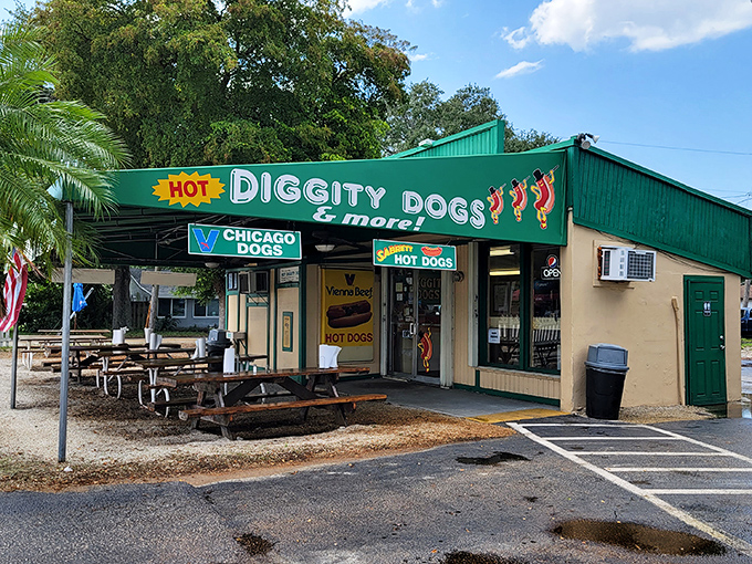 This little green oasis serves up Chicago-style dogs that transport you straight to Wrigley Field without the airfare.