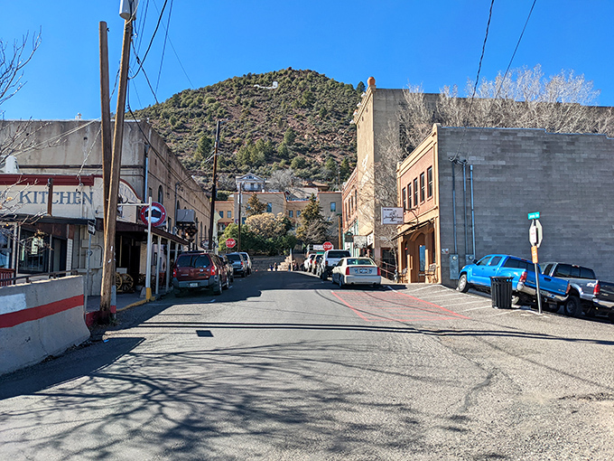 Jerome: Buildings cling to the hillside like determined mountaineers, offering views that make you forget you came for the quirky shops.