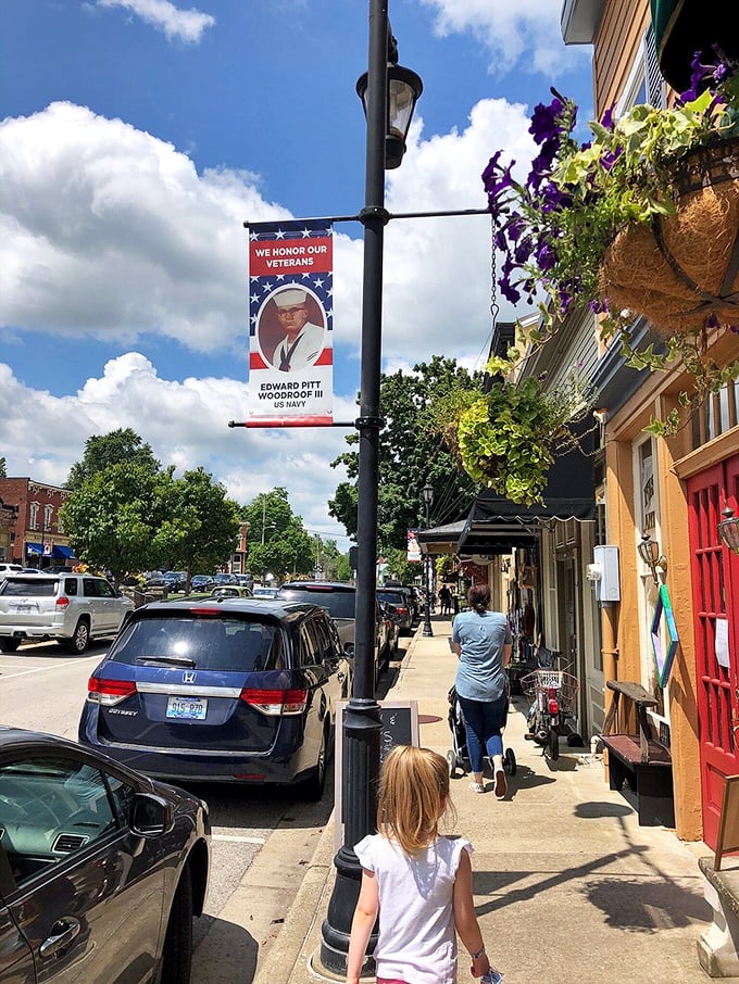 This historic downtown buildings stand proudly, as if saying "I've survived two centuries and still look fabulous!"