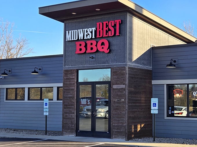 Midwest Best BBQ's modern exterior hides old-school smoking techniques that would make your grandparents proud.