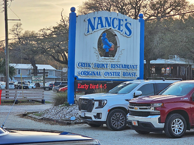 The sign says "Early Bird," but locals know Nance's seafood is worth showing up at any time of day.