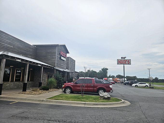 Nick's Bar-B-Q: "Roadside attraction for serious meat enthusiasts. The parking lot fills with cars whose drivers followed their noses off the highway."