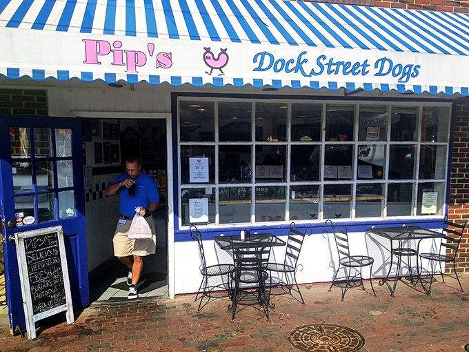At Pip's Dock Street Dogs, the maritime-themed hot dog haven, even sailors on shore leave know where to find their frankfurter fix.