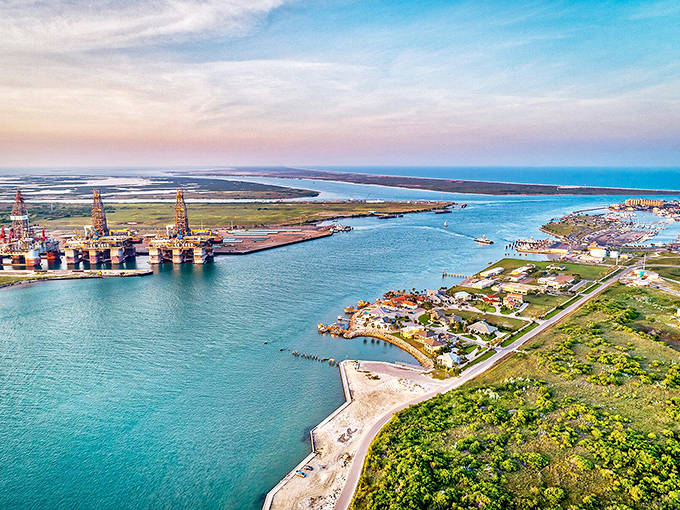 The azure waters of Port A stretch to the horizon, proving everything really is bigger in Texas &ndash; even the views.