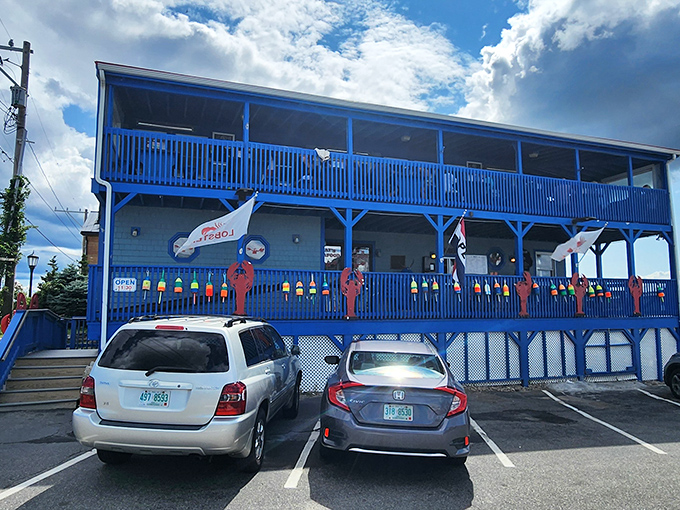 Ray's colorful buoys and blue siding &ndash; nautical eye candy that signals extraordinary seafood ahead.