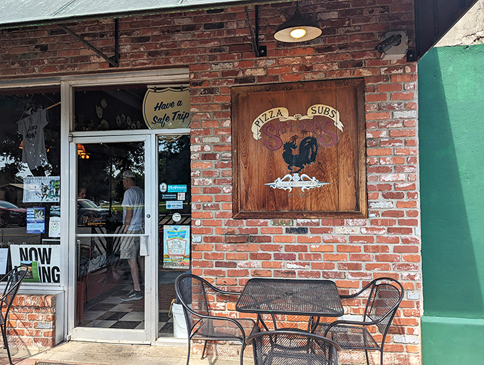 Step into a time capsule of small-town charm, where chicken decor meets pizza perfection. It's delightfully eccentric and delicious!