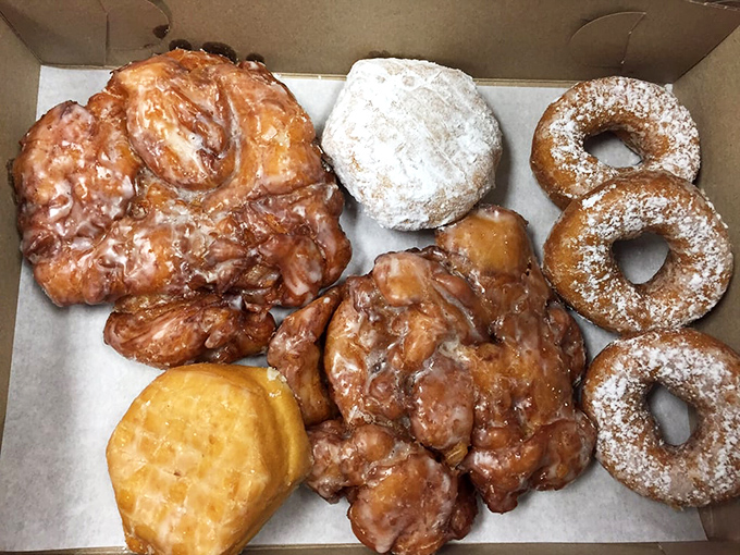The breakfast of champions isn't cereal&mdash;it's this box of Old Town treasures, where apple fritters reign supreme over their powdered companions.