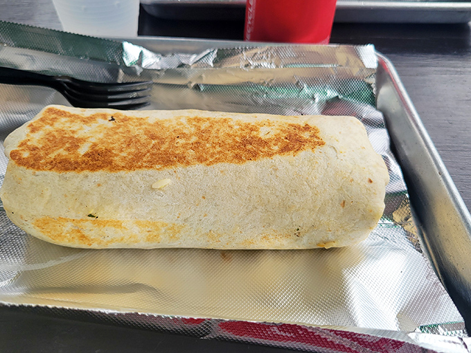 Golden-brown perfection that makes you wonder if the tortilla was kissed by the sun gods themselves before being filled with savory goodness.