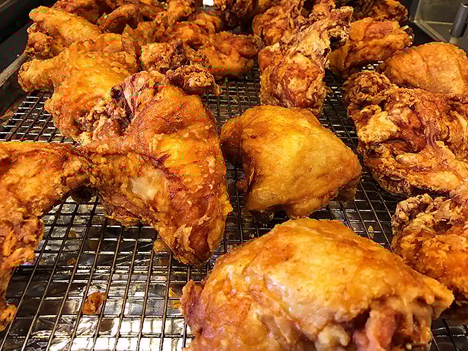 Fresh from the fryer, these golden beauties line up like contestants in the world's most delicious beauty pageant.
