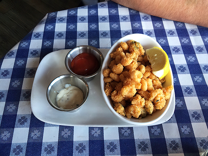 Tiny treasures from the deep, transformed into crispy morsels of joy. The kind of dish worth crossing the Golden Gate for.