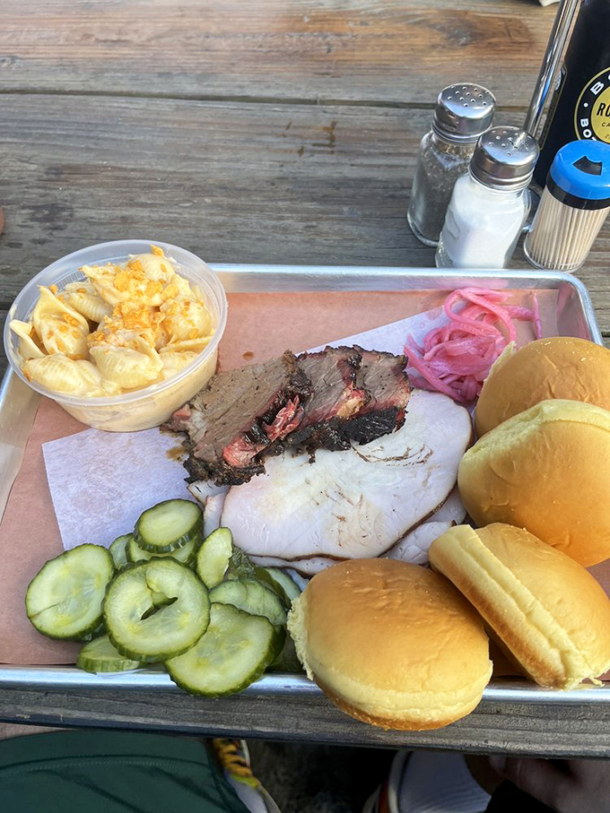 The perfect plate doesn't exi— Oh wait, here it is. Pickled onions cutting through rich meat like comedic relief in a drama.