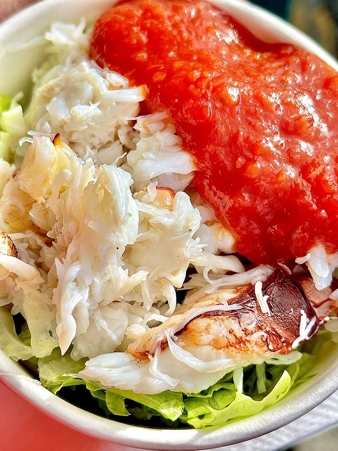 This crab cocktail isn't wearing a tuxedo, but it's dressed to impress with sweet meat that needs nothing more than a lemon squeeze.