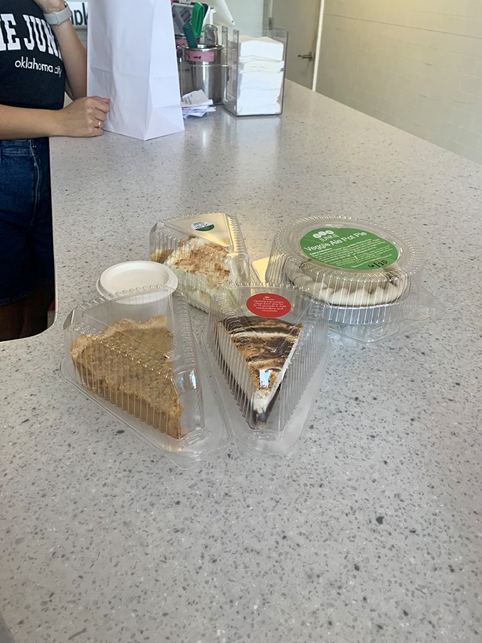 When you can't decide on just one slice, the universe provides a solution. These to-go containers are like little treasure chests.