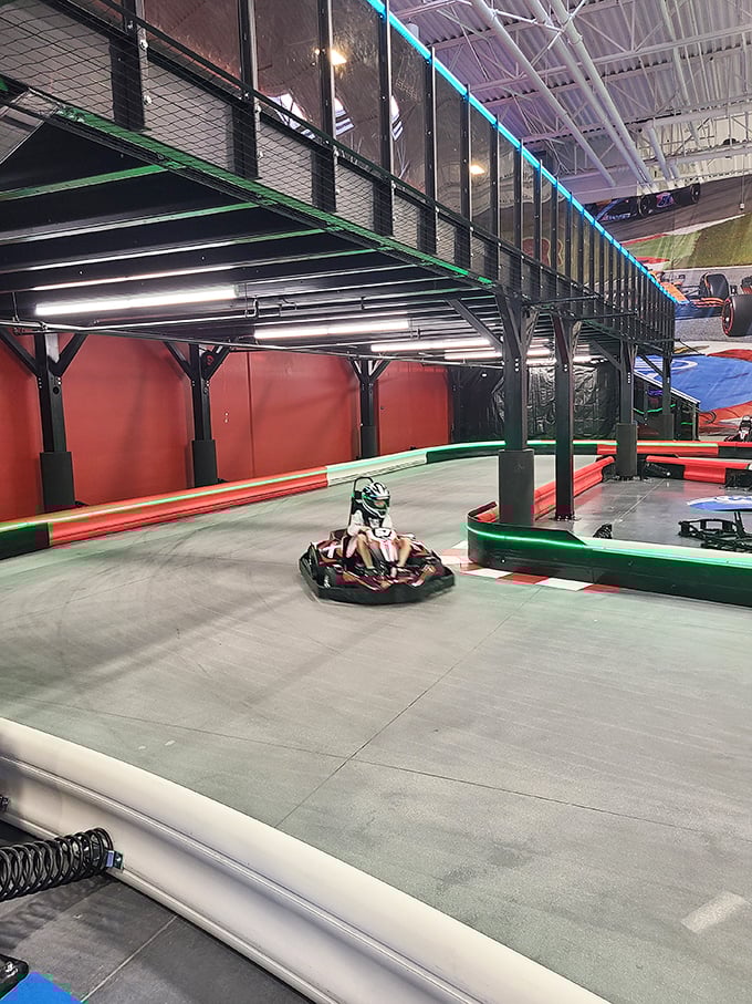 Junior racers learn the ropes on a dedicated track. Future NASCAR stars or just kids having the time of their lives?